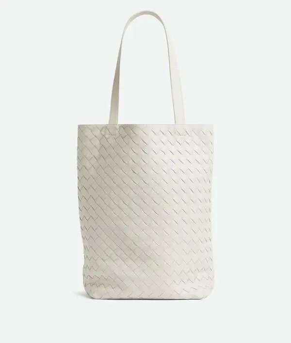 Bottega Veneta Small Intrecciato North-south Tote - White