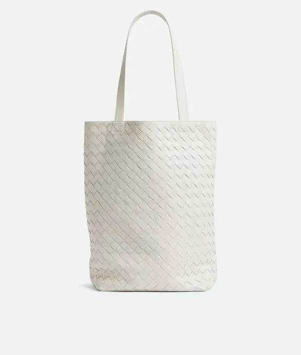 Bottega Veneta Small Intrecciato North-south Tote - White
