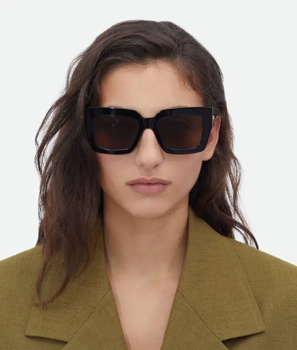 BOTTEGA  VENETA Bottega Veneta Square Acetate Sunglasses