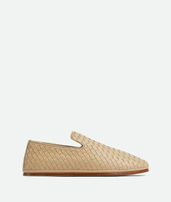 BOTTEGA  VENETA Bottega Veneta Intrecciato Leather Slipper - Cane Sugar
