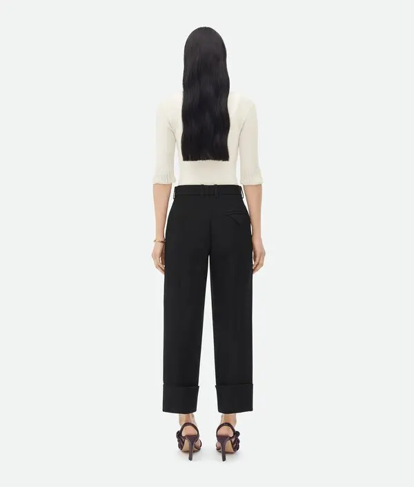 Bottega Veneta Lapeled Ottoman Light Cotton Pants