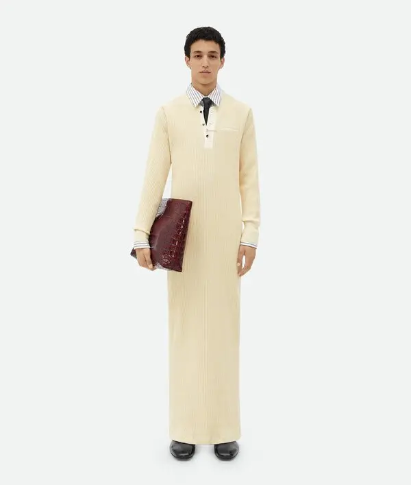 knitted dove dress Bottega Veneta Cotton - DUSTY MAUVE
