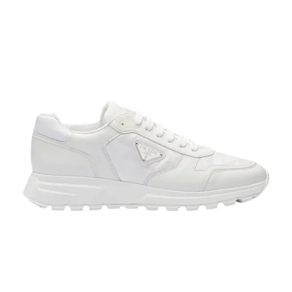 Prada Leather And Re-nylon Sneaker