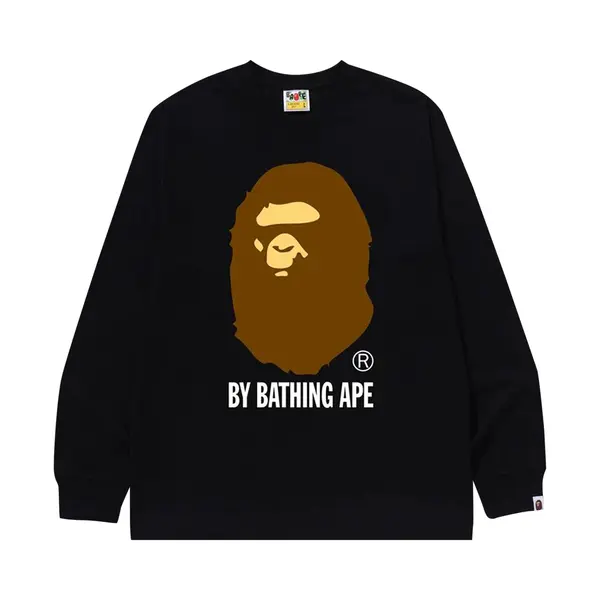 A BATHING APE By Bathing Ape Long-sleeve Tee - Black