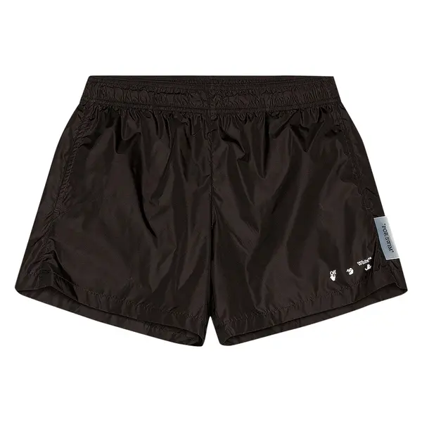 Off-White Logo Swimshorts /white - Black