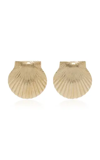 BEN-AMUN Exclusive 24k -plated Shell Earrings