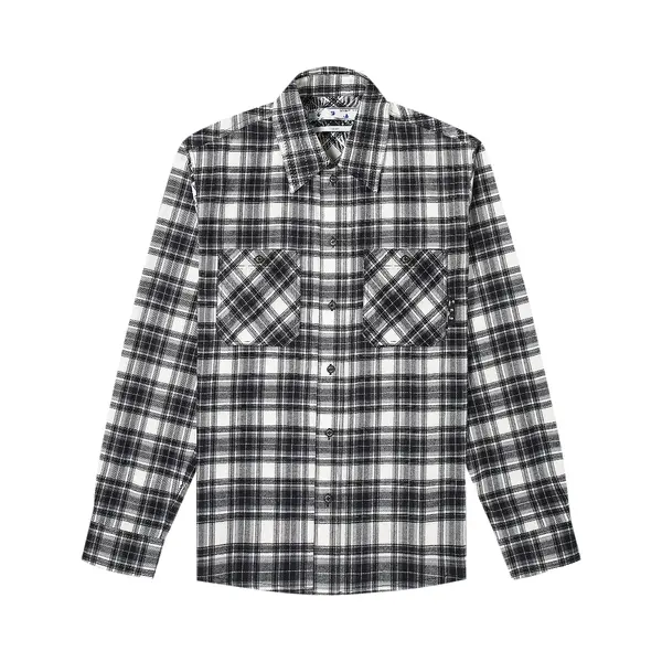 Off-White Check Arrow Flannel Shirt /white - Black
