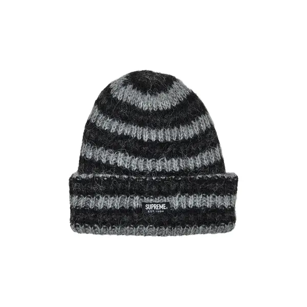 Supreme Loose Stripe Beanie - Black