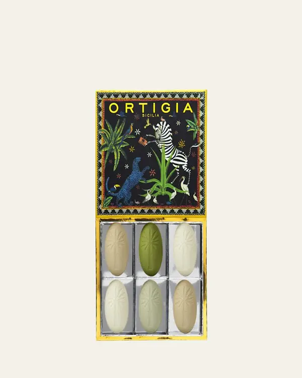 ORTIGIA SICILIA Jungle Soap Set, 6 X 0.8 Oz