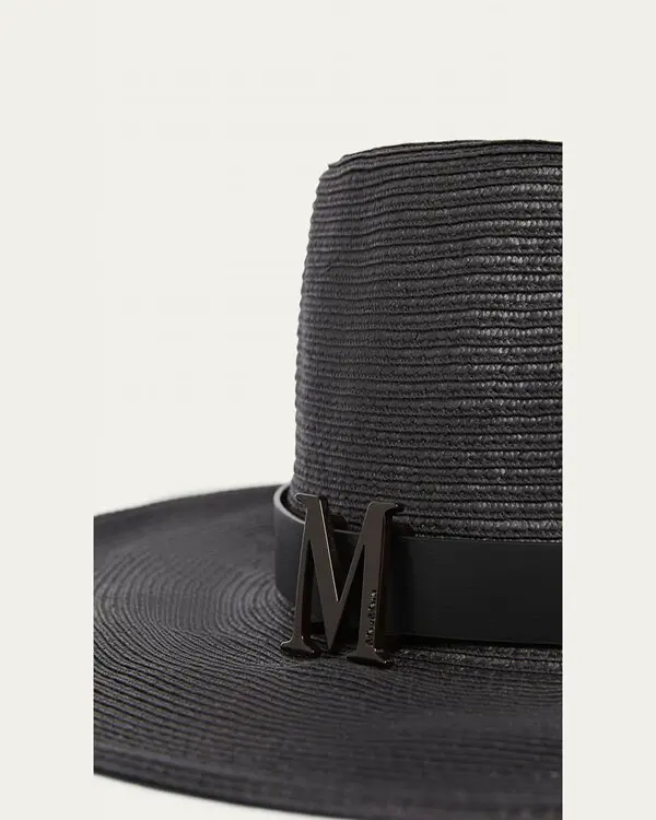 Max Mara Musette Belted Fedora - Black