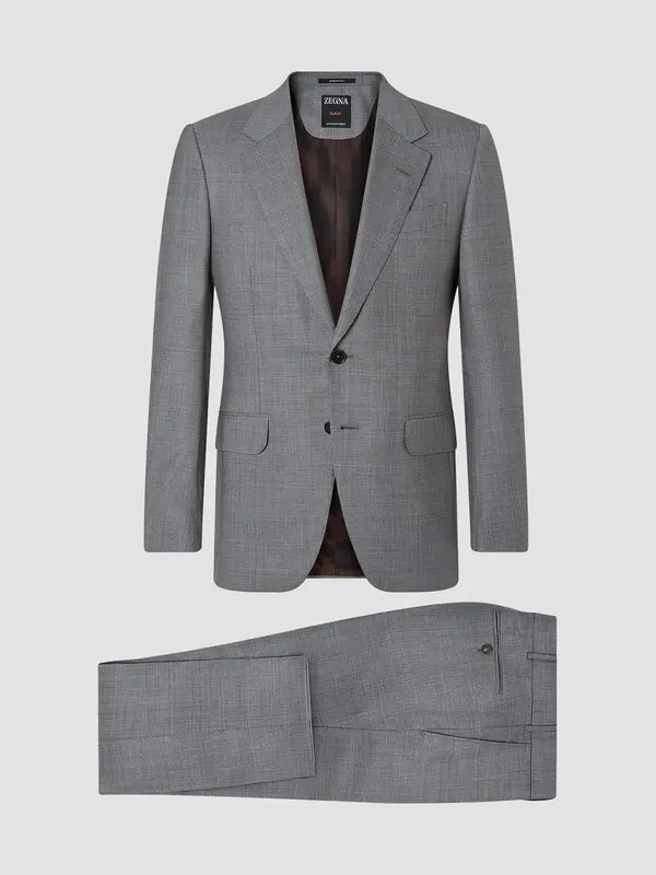 Zegna Centoventimila Wool Suit - Grey