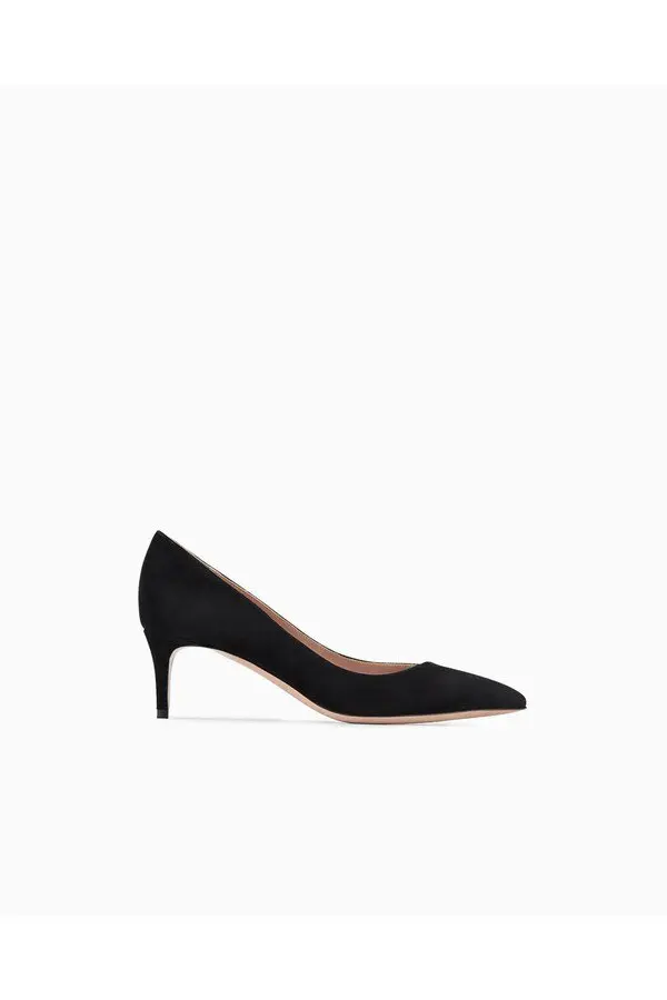 Giorgio Armani Suede Court Shoes - Black