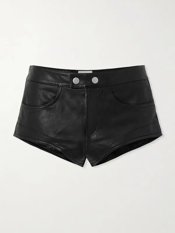 Isabel Marant Leslie Leather Shorts