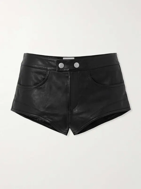 Isabel Marant Leslie Leather Shorts