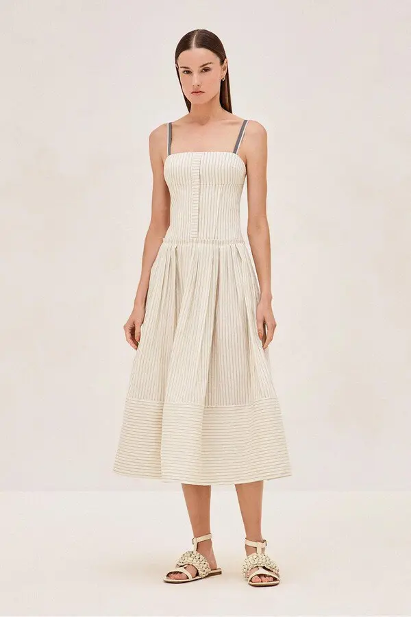 Alexis Palmi Striped Midi Dress - Stripe | Editorialist