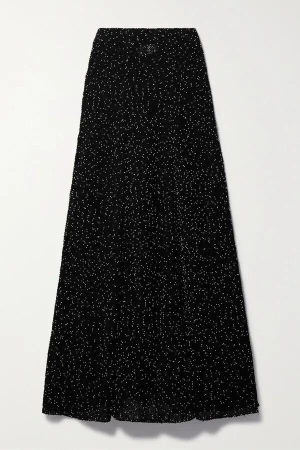 Gabriela Hearst Floris Bead-embellished Maxi Skirt