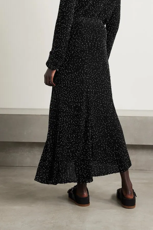 Gabriela Hearst Floris Bead-embellished Maxi Skirt