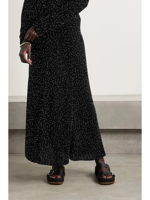 Gabriela Hearst Floris Bead-embellished Maxi Skirt