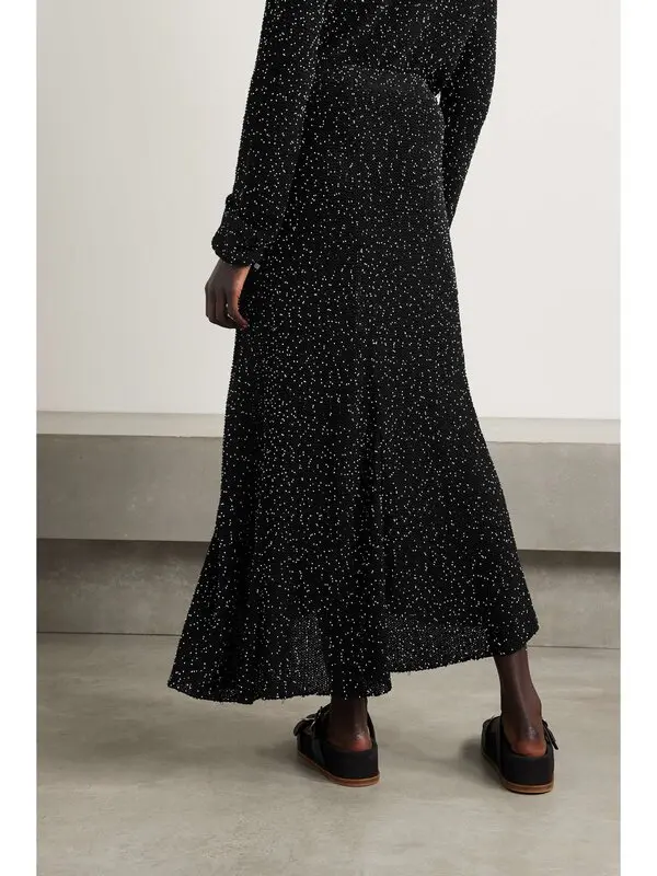 Gabriela Hearst Floris Bead-embellished Maxi Skirt