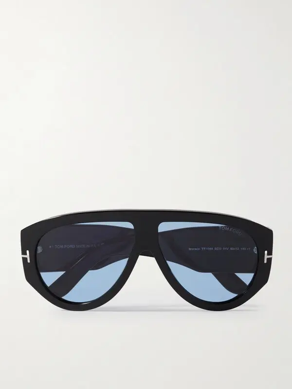 TOM FORD Bronson Aviator-style Sunglasses - Black