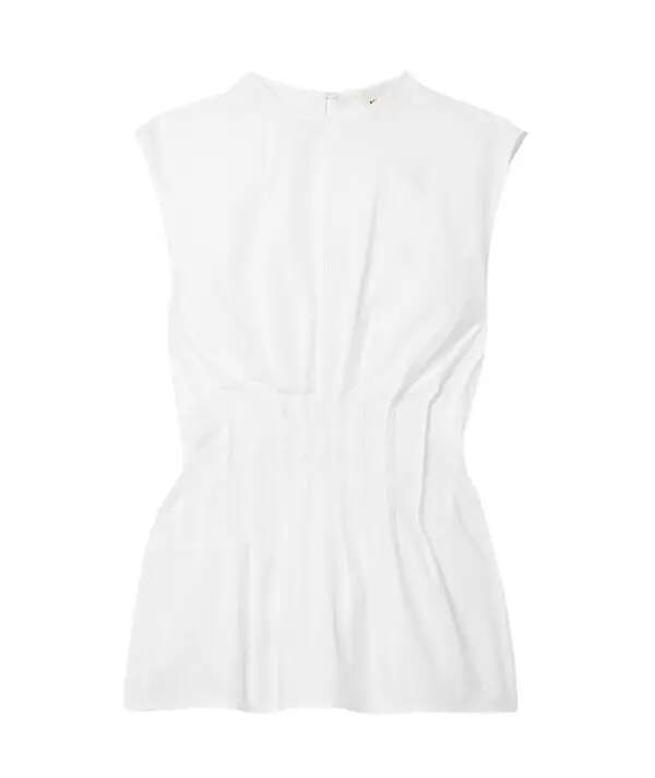 Khaite Westin Pintucked Top
