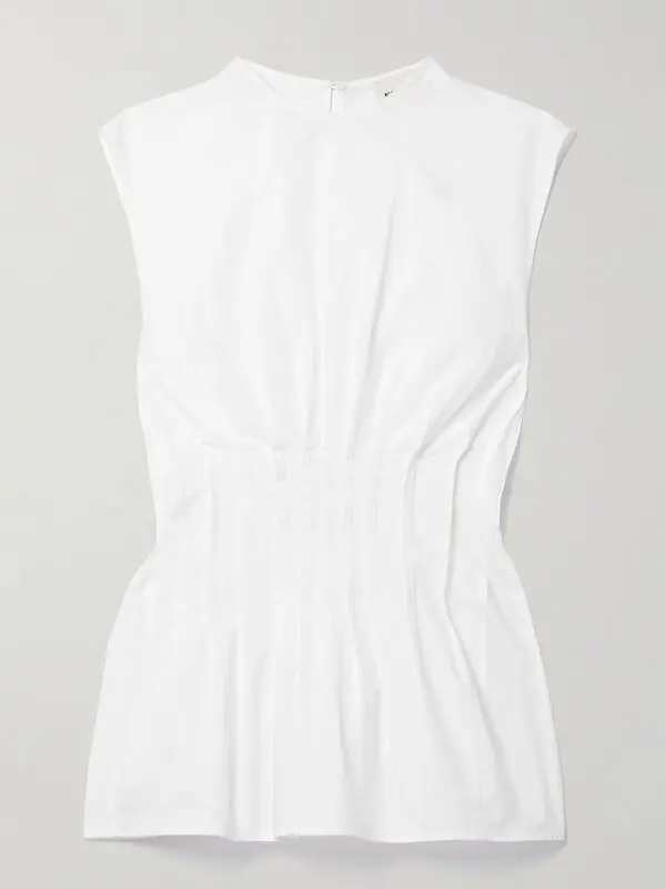 Khaite Westin Pintucked Top