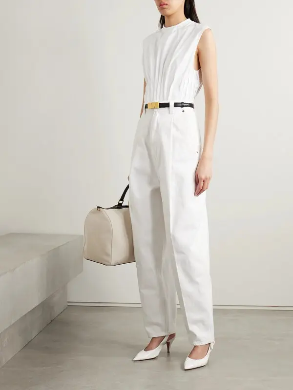 Khaite Westin Pintucked Top