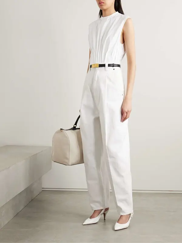 Khaite Westin Pintucked Top