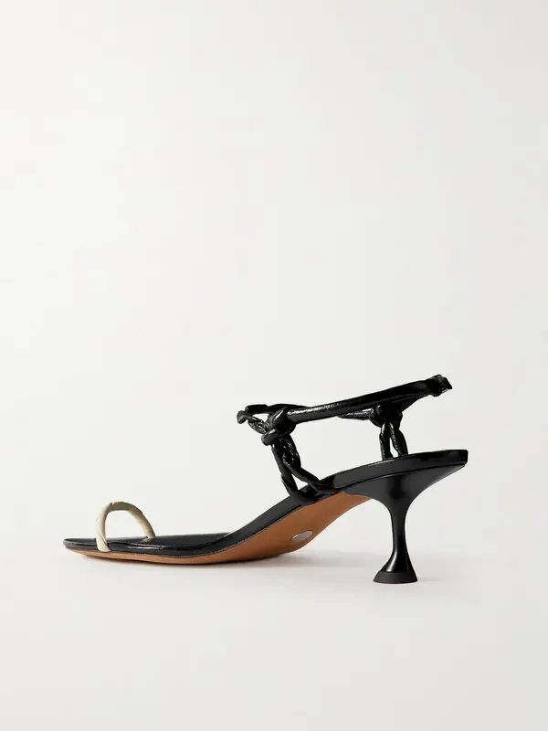 Proenza Schouler Twisted Glossed-leather Sandals