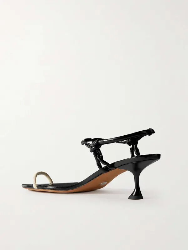 Proenza Schouler Twisted Glossed-leather Sandals