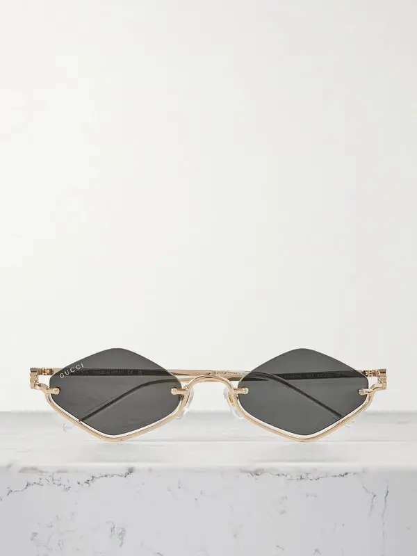 Gucci Tone Hexagon Sunglasses