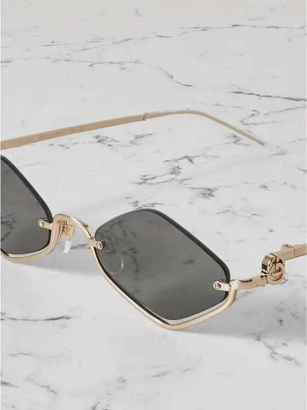 Gucci Tone Hexagon Sunglasses