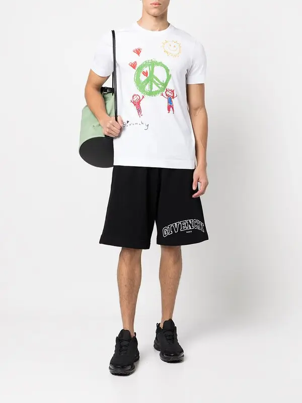 Givenchy Logo-print Track Shorts - Black