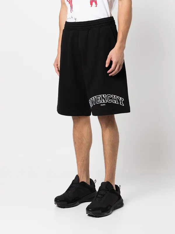 Givenchy Logo-print Track Shorts - Black
