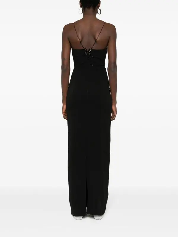 square neck maxi dress long sleeve Bebe Women's Long Sleeve Square Neck Disco Dot Maxi Dress