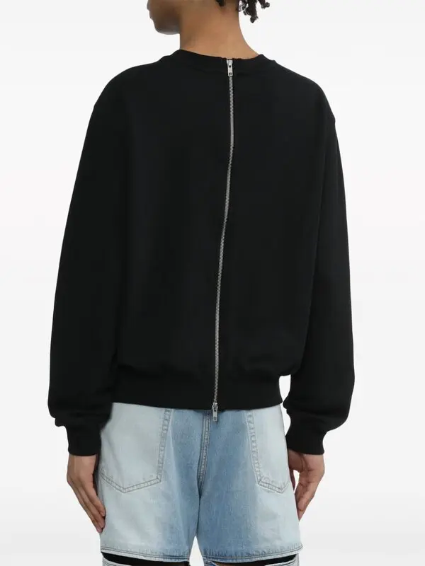 Random Identities Zip-up Cotton Sweatshirt