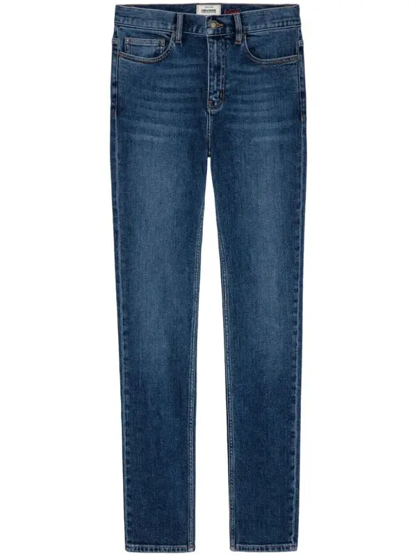 Zadig&Voltaire Slim-cut Mid-rise Jeans - Blue