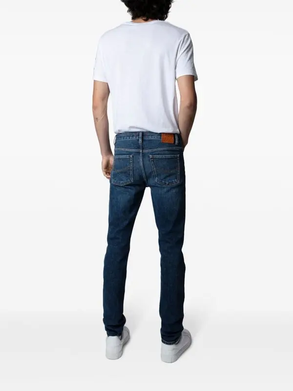 Zadig&Voltaire Slim-cut Mid-rise Jeans - Blue