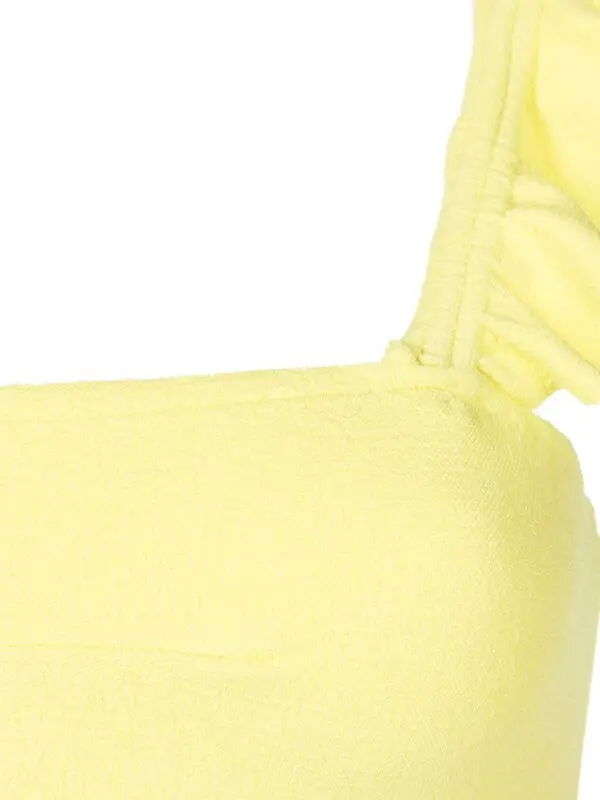 CLUBE BOSSA Zarbo Ruffle-detail Bikini Top - Yellow