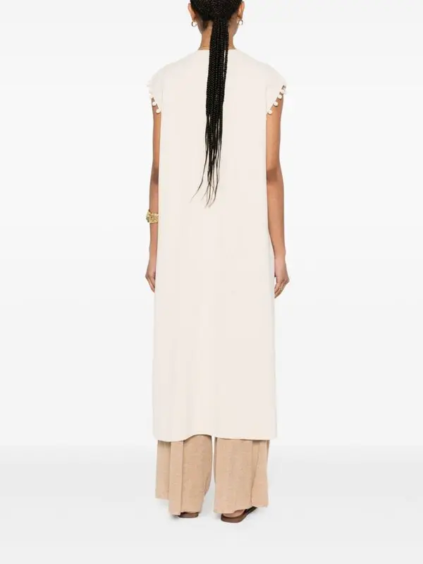 Max Mara Crochet-trim Cotton Midi Dress