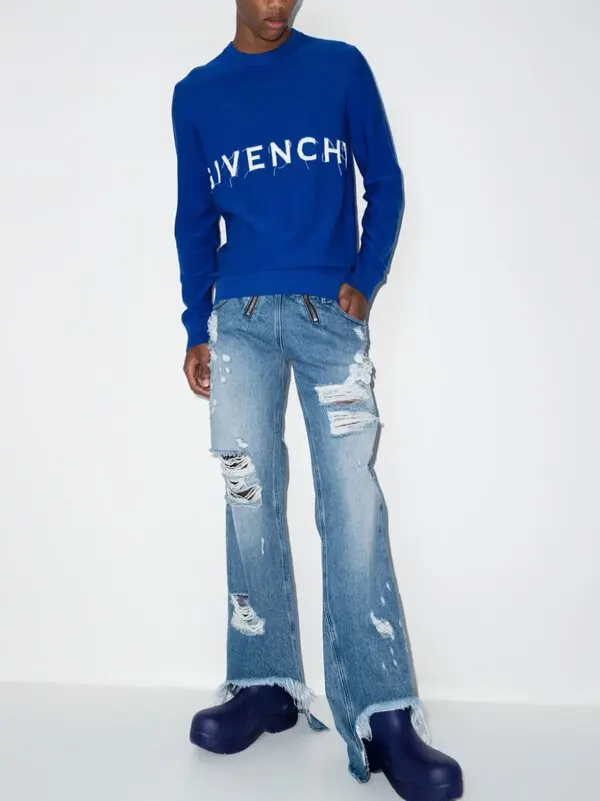 Givenchy Intarsia-knit Logo Jumper