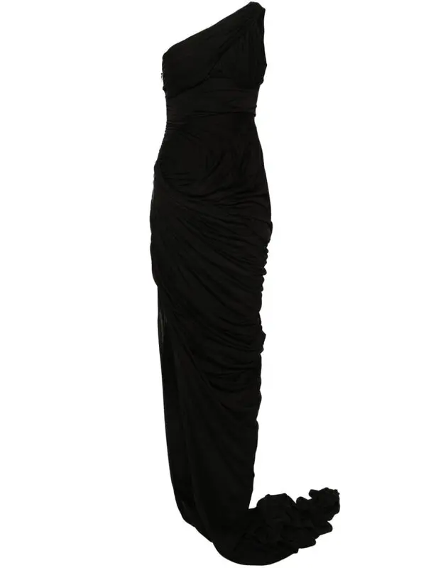Rick Owens Draped One-shoulder Maxi Dress