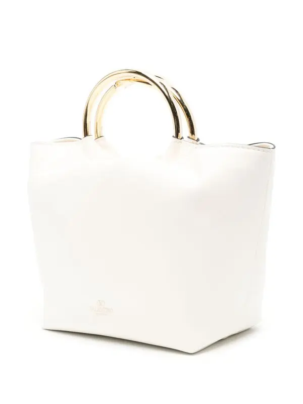 Valentino Garavani Vlogo Leather Tote
