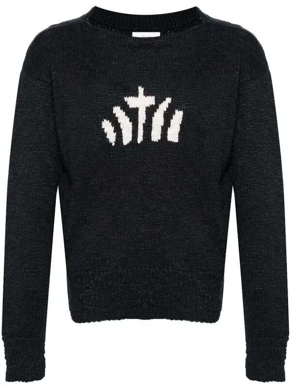 Visvim Intarsia-knit Silk-blend Jumper