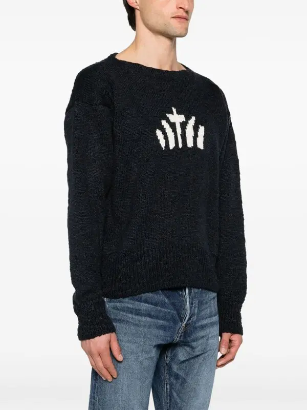 Visvim Intarsia-knit Silk-blend Jumper
