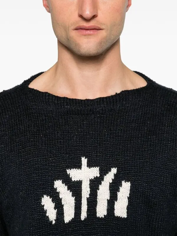 Visvim Intarsia-knit Silk-blend Jumper