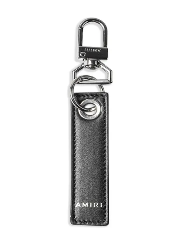 Amiri Leather Tag Keychain