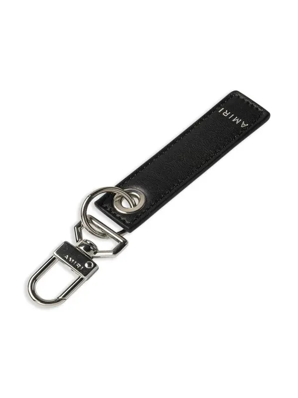 Amiri Leather Tag Keychain