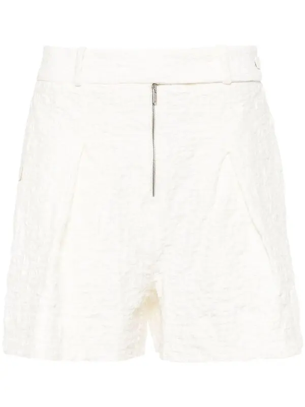 JIL SANDER Textured-finish Shorts - Neutrals
