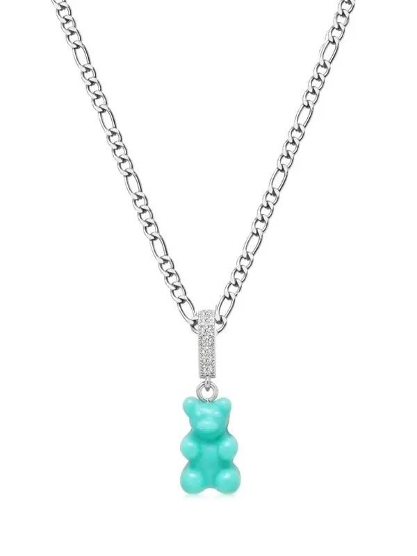 NIALAYA JEWELRY Gummy Bear Pendant Necklace - Blue